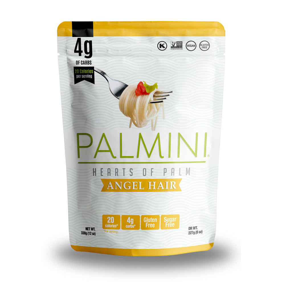 Palmini Angel Hair Low Carb Pasta | 4g of Carbs | 1 Unit Pouch 12 Oz ...