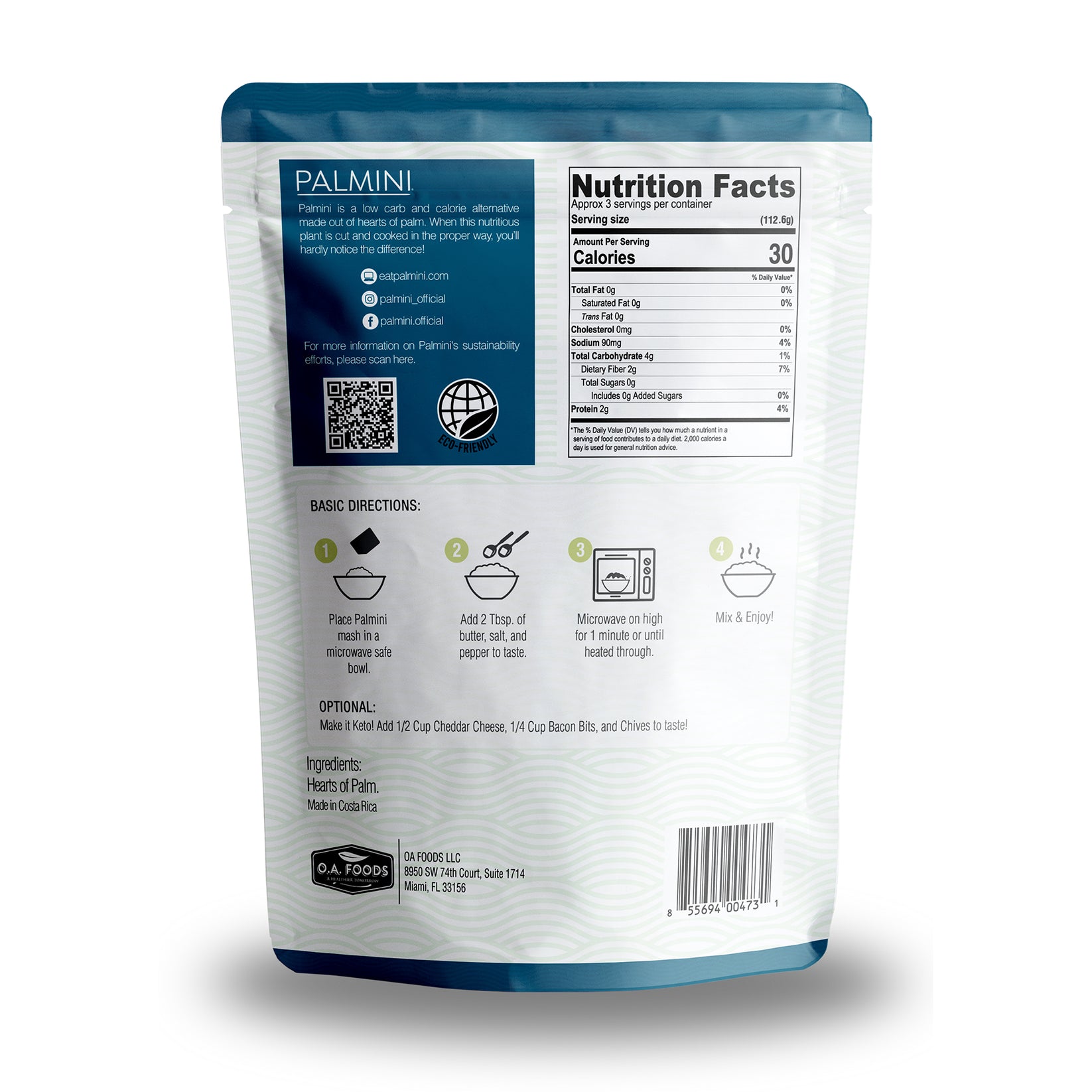 Palmini Mashed | 4g of Carbs | As Seen On Shark Tank | 1 Unit Pouch (12 ...